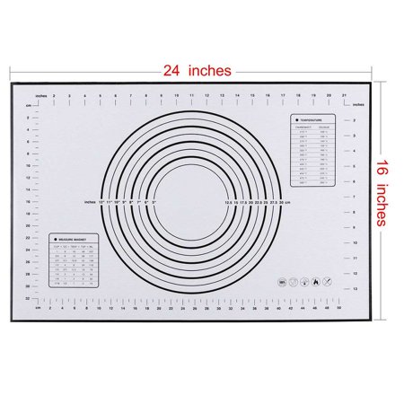 Nonstick Food Grade Slicone Knead Dough Rolling Mat Dual Scales ...