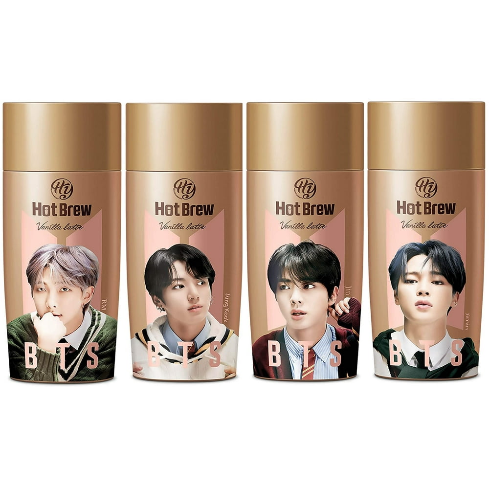 PALDO BTS BangTan Boys Kpop Hot Brew Vanilla Latte Coffee Bottled ...