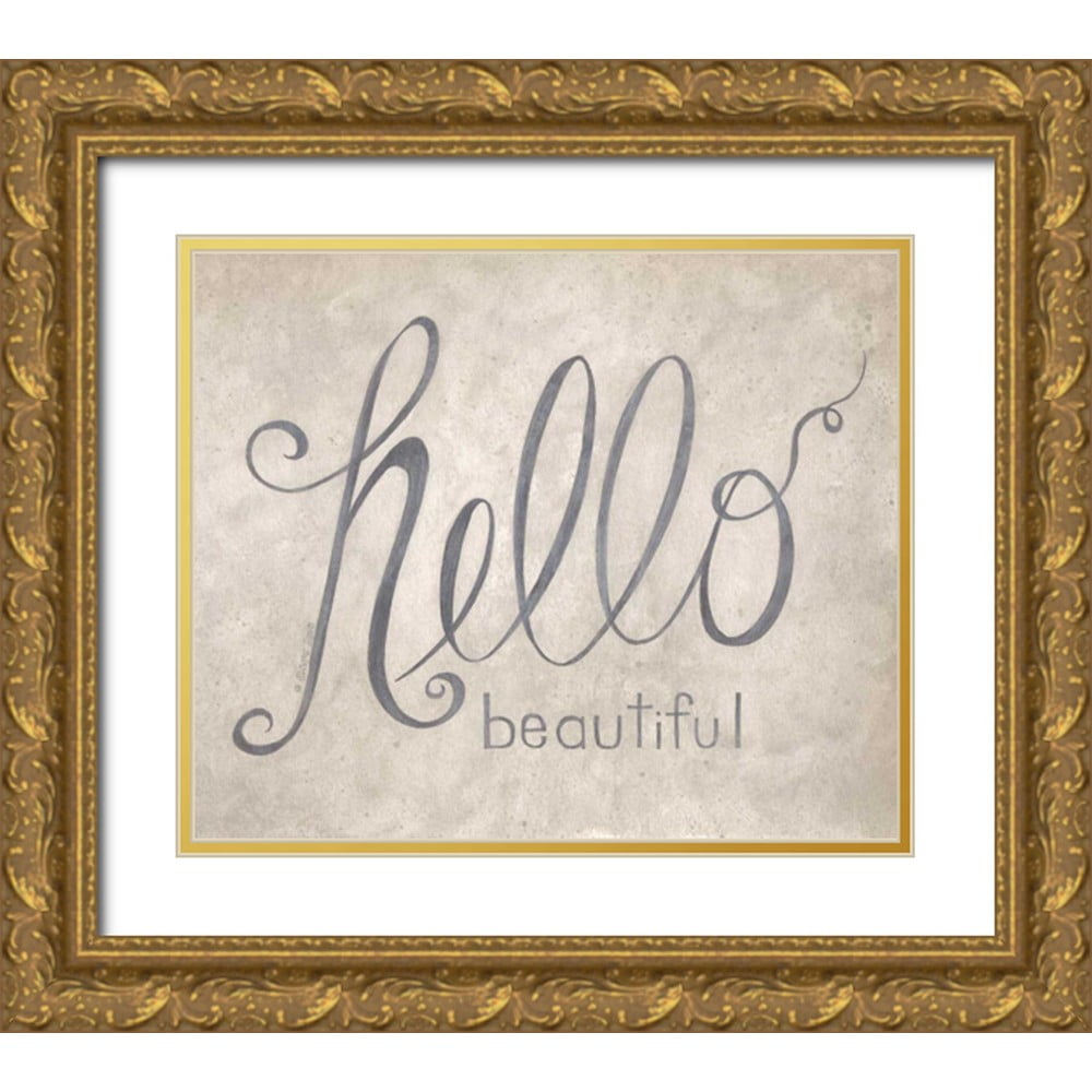 Shamp, Cindy 14x12 Gold Ornate Wood Framed with Double Matting Museum ...