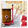 55 Gallon Drum Dolly, 1200 lbs Capacity Oil Drum Cart with 1 Swivel ...