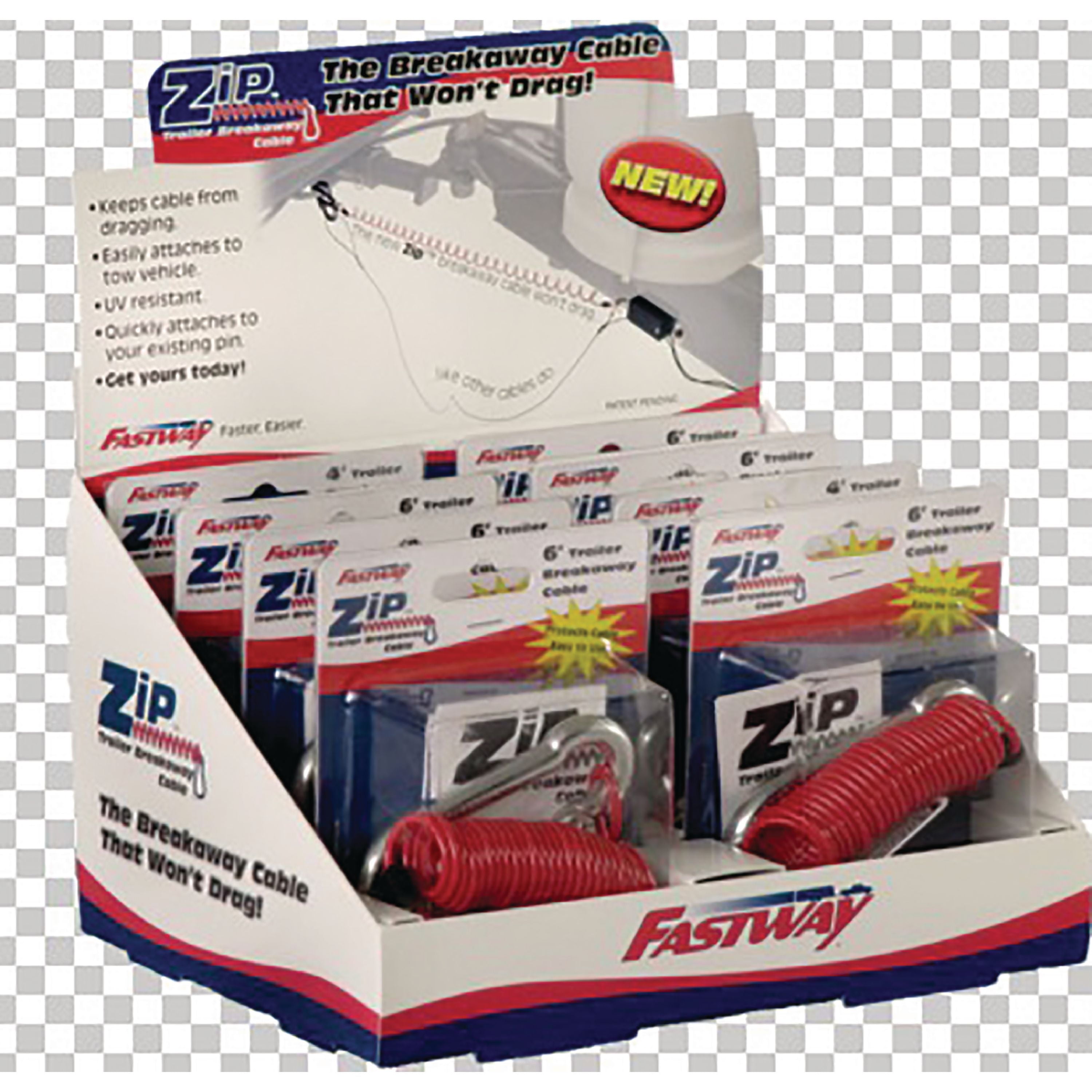 Progress Mfg 80-01-9214 Zip Display Box with (8) 4' RV Cable Zips ...