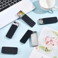 6Pcs Mini Tin Box Black Metal Boxes Tinplate Portable Sliding Lid Rectangular Small Packaging ...