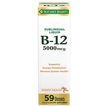 Nature's Bounty B Complex with B12 Sublingual Liquid Fast Acting ...