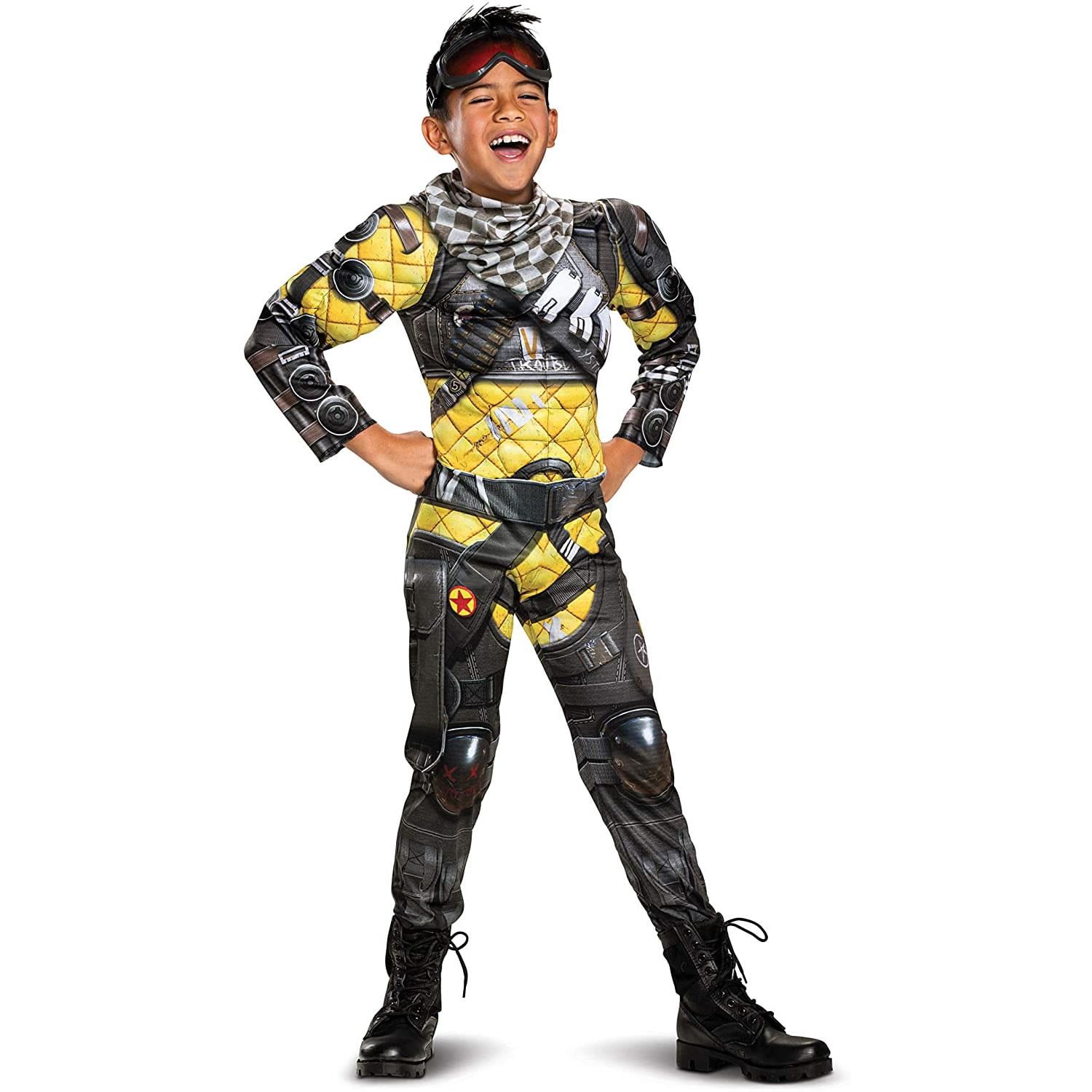Disguise Apex Legends Mirage Classic Muscle Boys Costume, Black ...