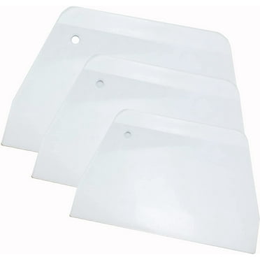 Plastic Silicone Dough Bench Scrapers - Cutter for Pastry Bowl, Bread ...