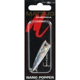 Matzuo NP2-SHIN Mz Nano Pop 2" Shiner Bass Fishing Packaged Fly/Popper ...
