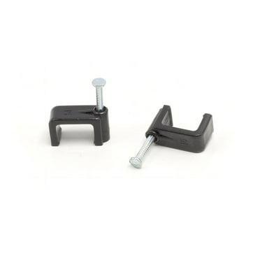Steren Vinyl Siding Clip RG6 Vertical Black - 100 Bag - Walmart.com