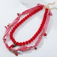 ANXPTIME Stackable Strawberry Pepper Bead Necklace Lightweight Alloy ...