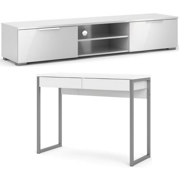 Tv Stand Computer Desk Combo