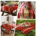 Abstract Bending Striped Table Cloth 60x60in, Waterproof Square ...