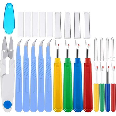 Seam Ripper for Sewing and Thread Remover Kit, 4 Big and 4 Small Sewing ...