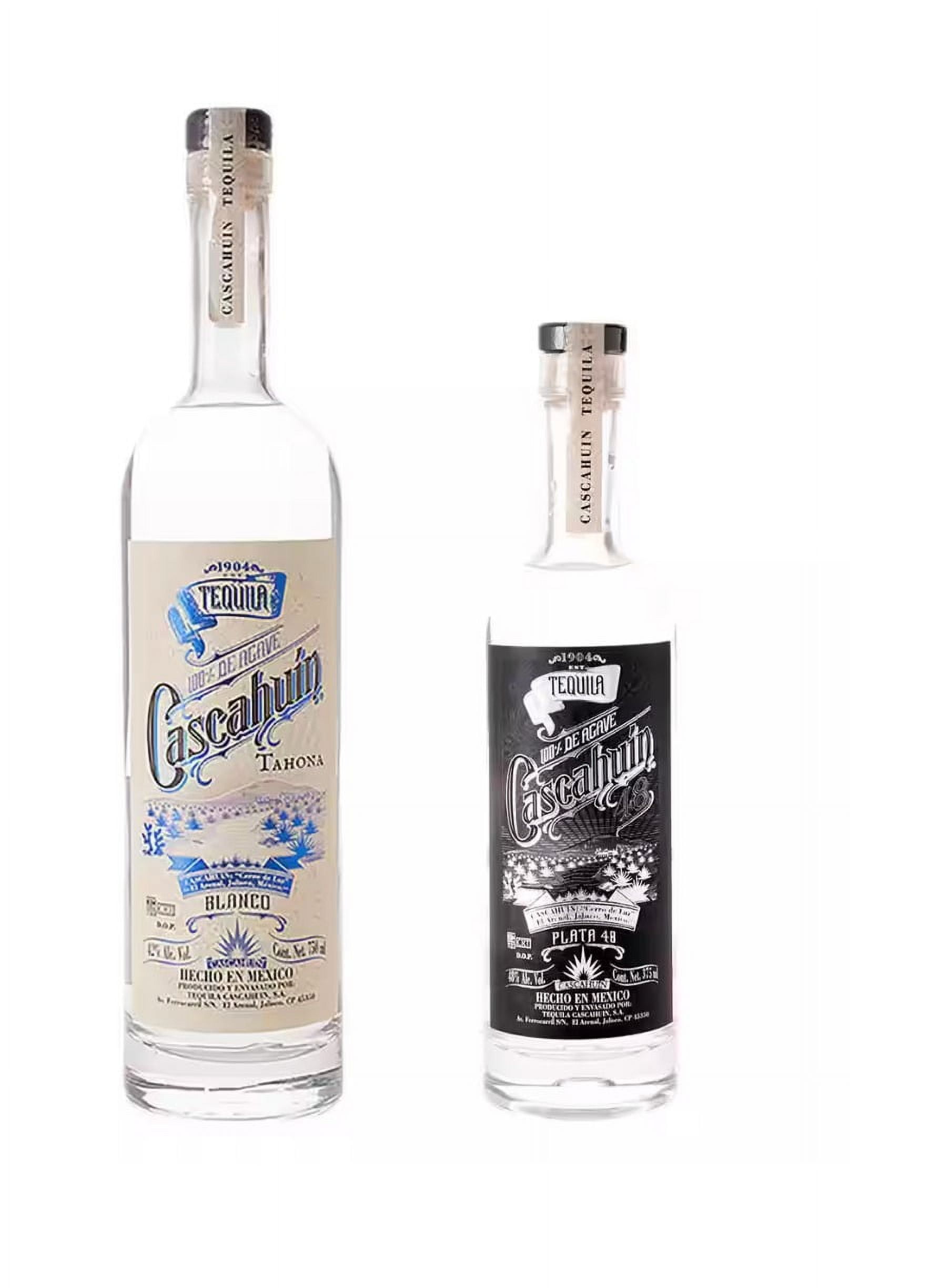 Duo Pack Tequila Cascahuín Tahona 750 Ml Plata 375 Ml Tequila Tahona y ...