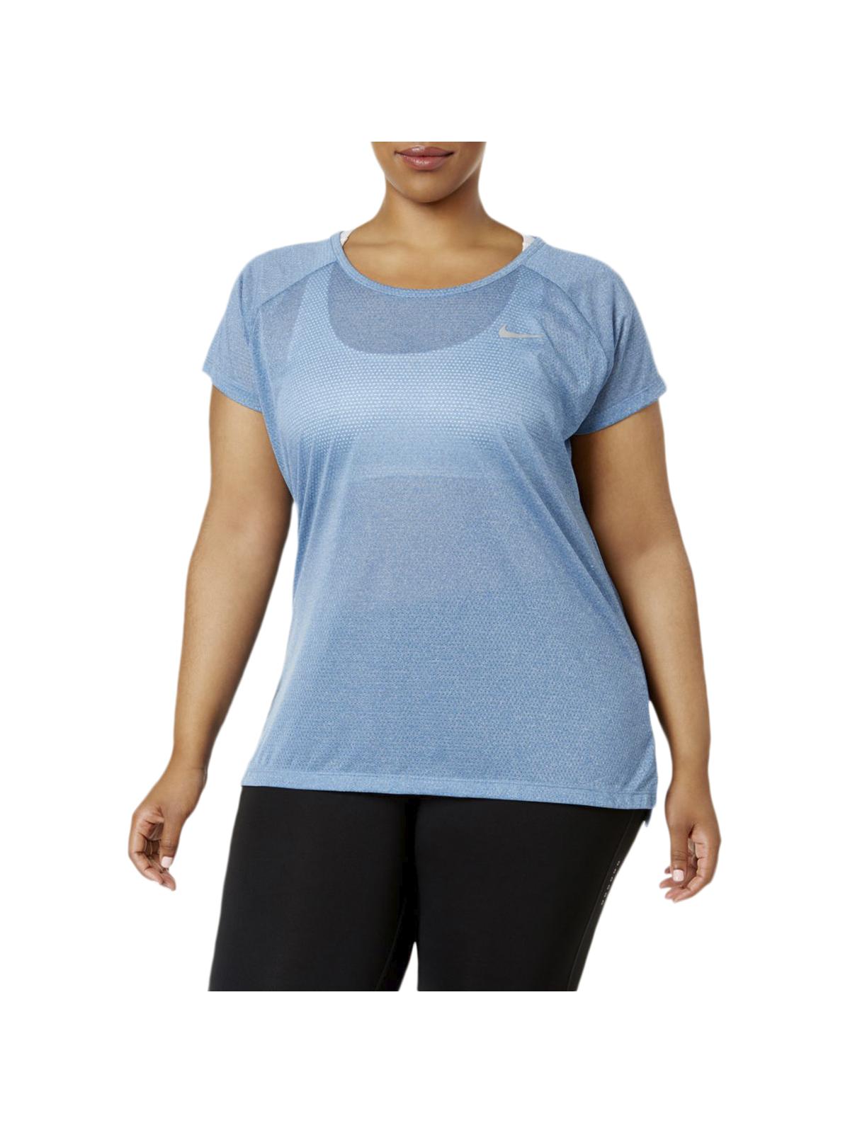 Nike Womens Plus Breathe Mesh Racerback Pullover Top - Walmart.com