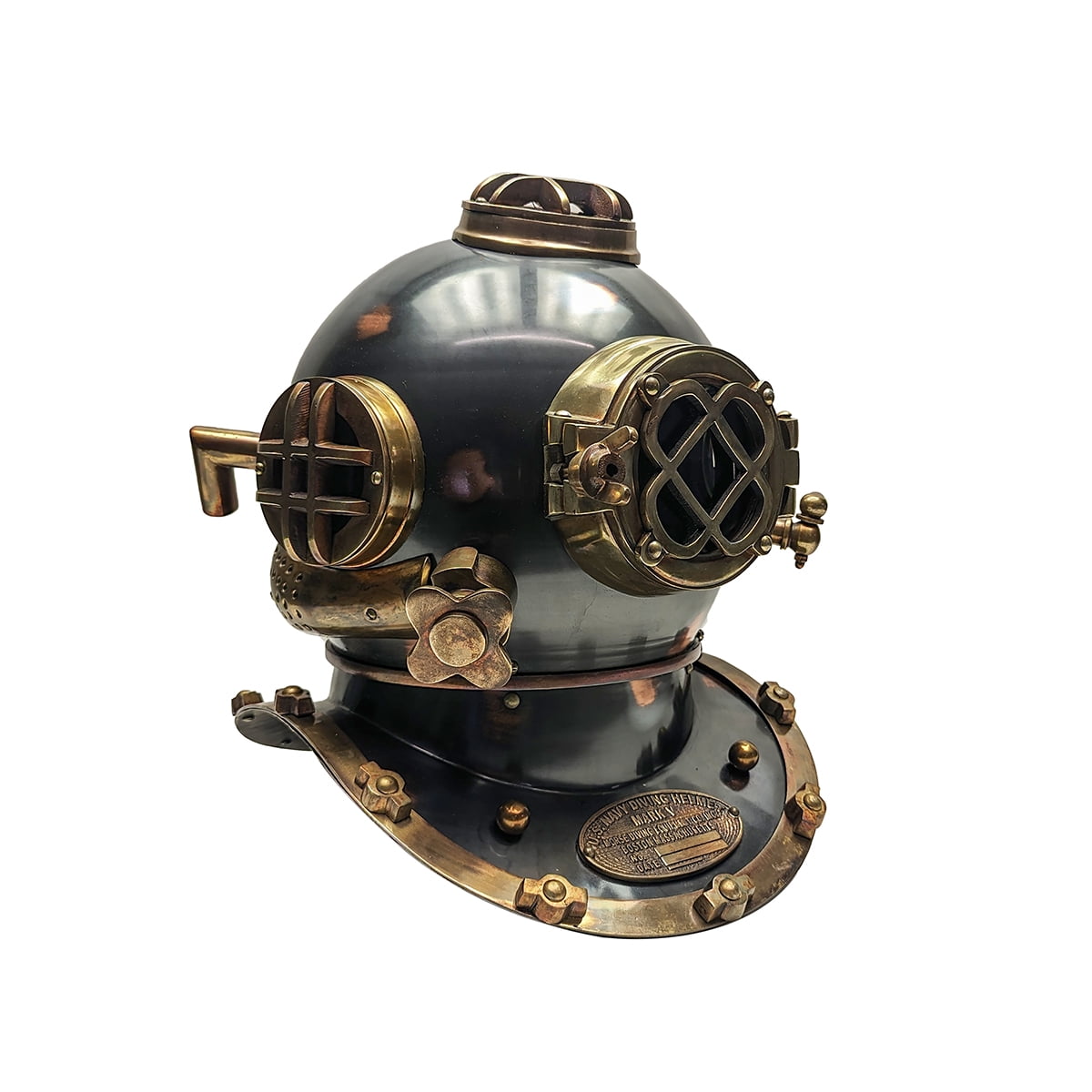 Grey Mark V Full Face US Military Scuba Dive Helmet Diving Gear ...