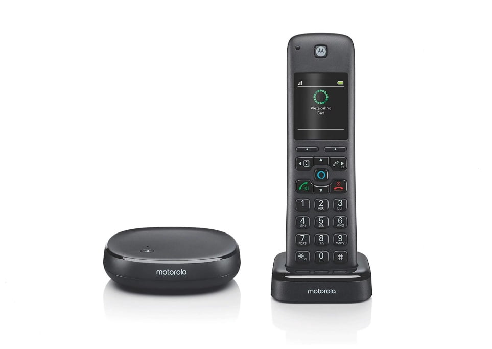 Teléfono Residencial Inalámbrico Motorola y Contestadora Automática con ...