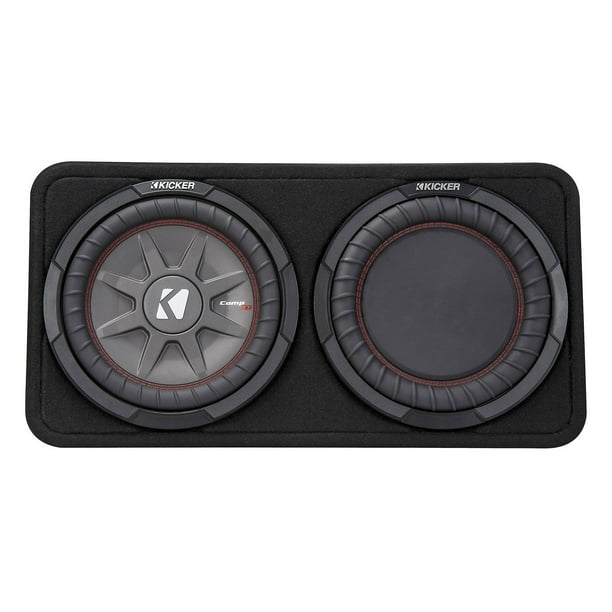 Kicker 800w Dual 10 Inch 4 Ohm Slim Shallow Sealed Loaded Subwoofer