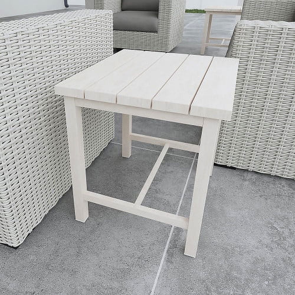 Click here for Unbranded Outdoor Side Table With Birch Veneer Top... prices