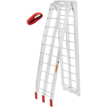 TRIBLE SIX Loading Ramp 10' Folding Aluminum Load Ramps 600lbs Capacity ...
