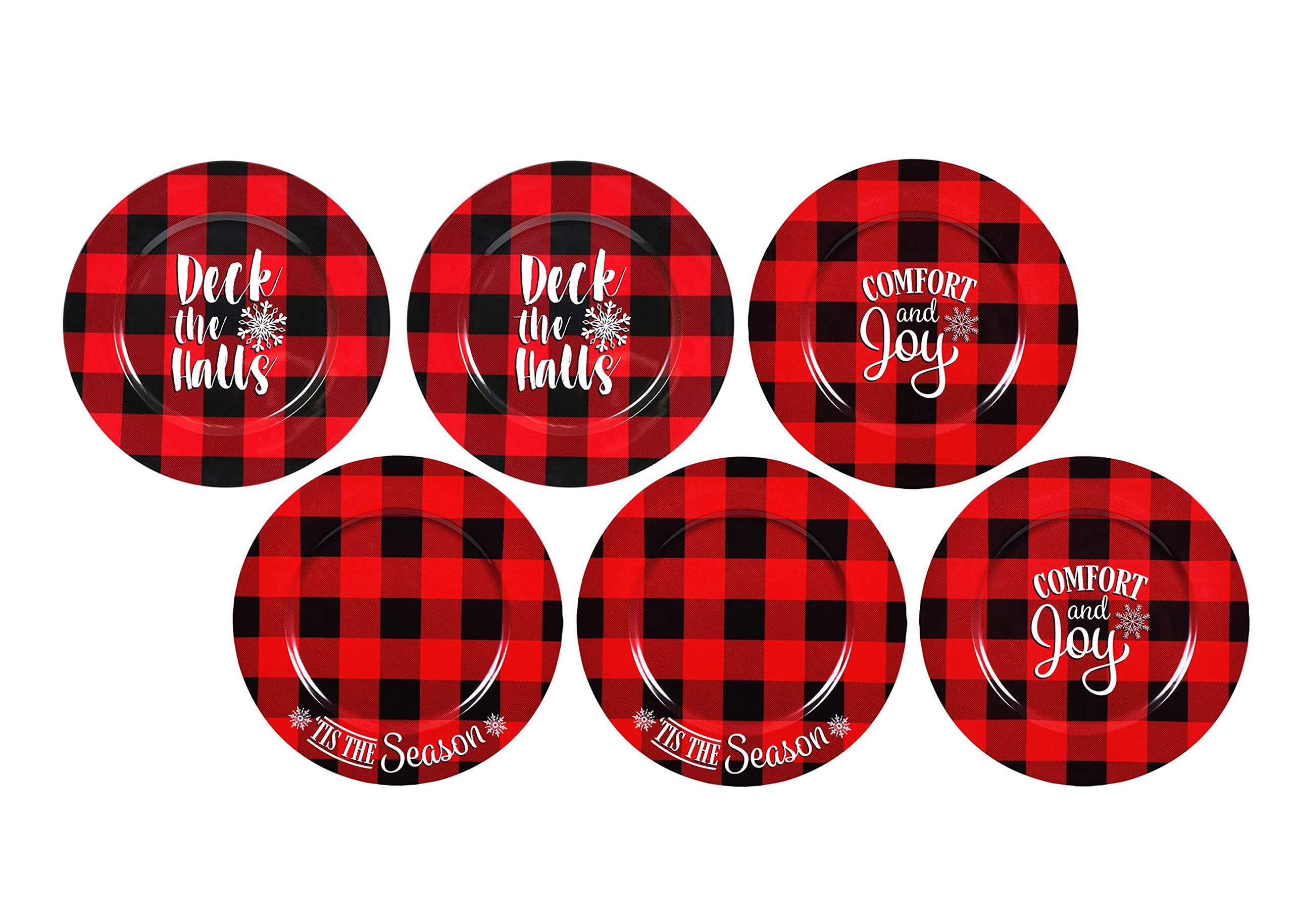 Red Charger Plates Set Of 6 Christmas Charger Plates Plastic Charger Red Charger Plates Set Of 6 Christmas Charger Plates Plastic Charger