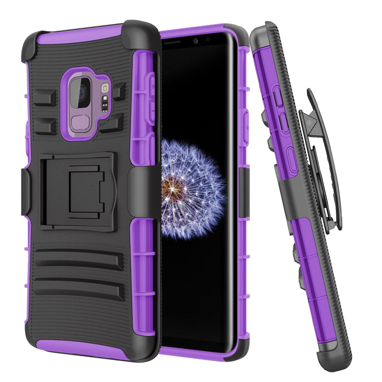 Galaxy S9 Plus Holster Case - Mignova Heavy Duty Protective Hybrid ...