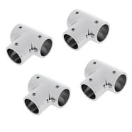 2pcs 90 Degree Boat Rail Fittings Round Base for 25mm Tubing, Marine ...