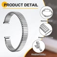 Uxcell Expansion Watch Bands 12mm Stainless Steel Stretch Watch ...