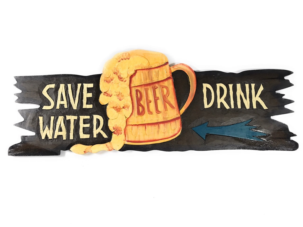 Save Water, Drink Beer Tiki Bar Sign - Beer Sign | #ksa903450 - Walmart.com