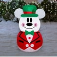 Gemmy Disney 3.5 FT Lighted Snowman Mickey Mouse Christmas Inflatable ...