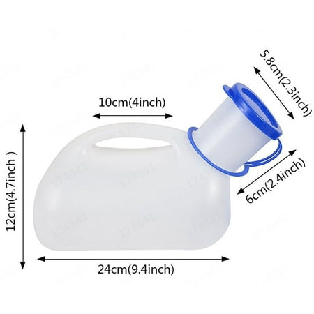 Unisex Urinal Urine Bottles 1000ML Unisex Urinal Urine Bottles Toliet ...