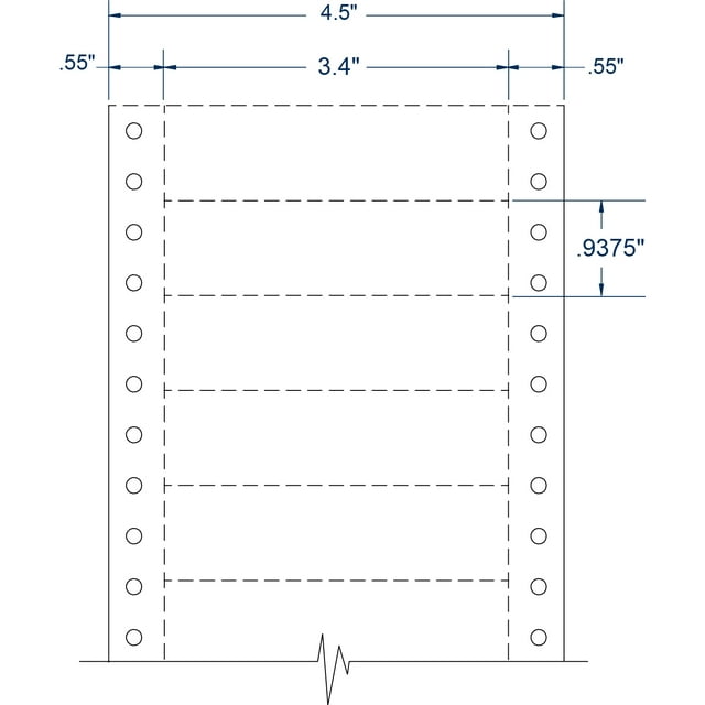 Compulabel 250053, Continuous Postal Mail Bag Tag White 3.4 X 15/16 ...