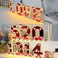 Letter Neon Lights with Remote Control,Alphabet Number Signs for Wall ...