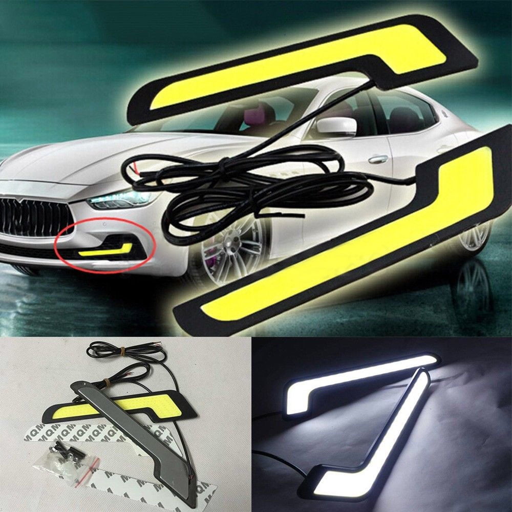 Yesfashion White LED daytime running lamp high power daytime running ...
