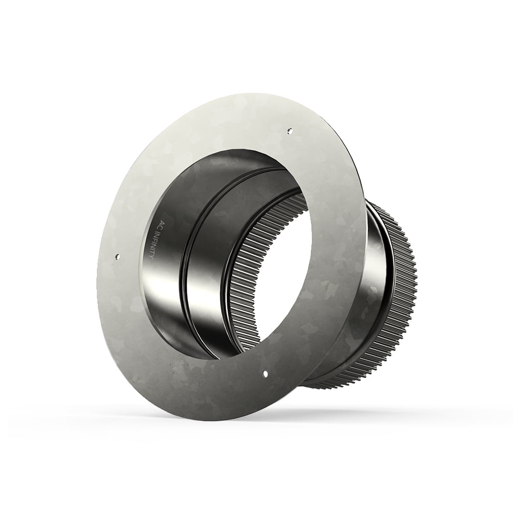 AC Infinity 6" Ducting Take-Off Collar, Galvanized Steel Inlet Flange ...