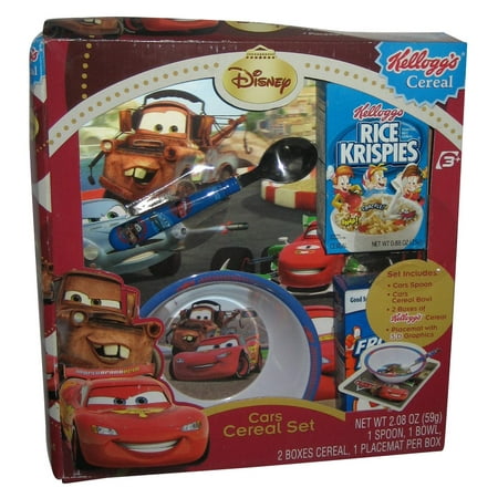Disney Cars Movie Kellogg's Cereal Frankford Placemat Spoon Bowl Set ...