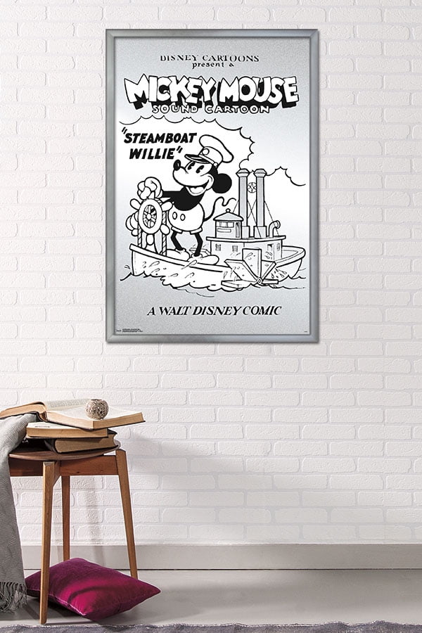 Mickey Mouse Steamboat Willie Poster