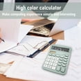 Deals！Basic Calculator for Students,Dual-Power Handheld Desk Calculator ...