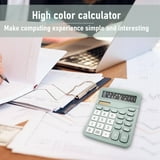 Deals！Basic Calculator for Students,Dual-Power Handheld Desk Calculator ...