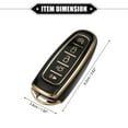 Unique Bargains Key Fob Cover for Ford C-Max Escape 5 Buttons TPU Black ...