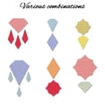 2Pcs 2 Style Acrylic Earring Handwork Template Card Leather Cutting ...