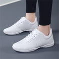 Cheer Shoes for Women White Cheerleading Athletic Dance Shoes Flats ...