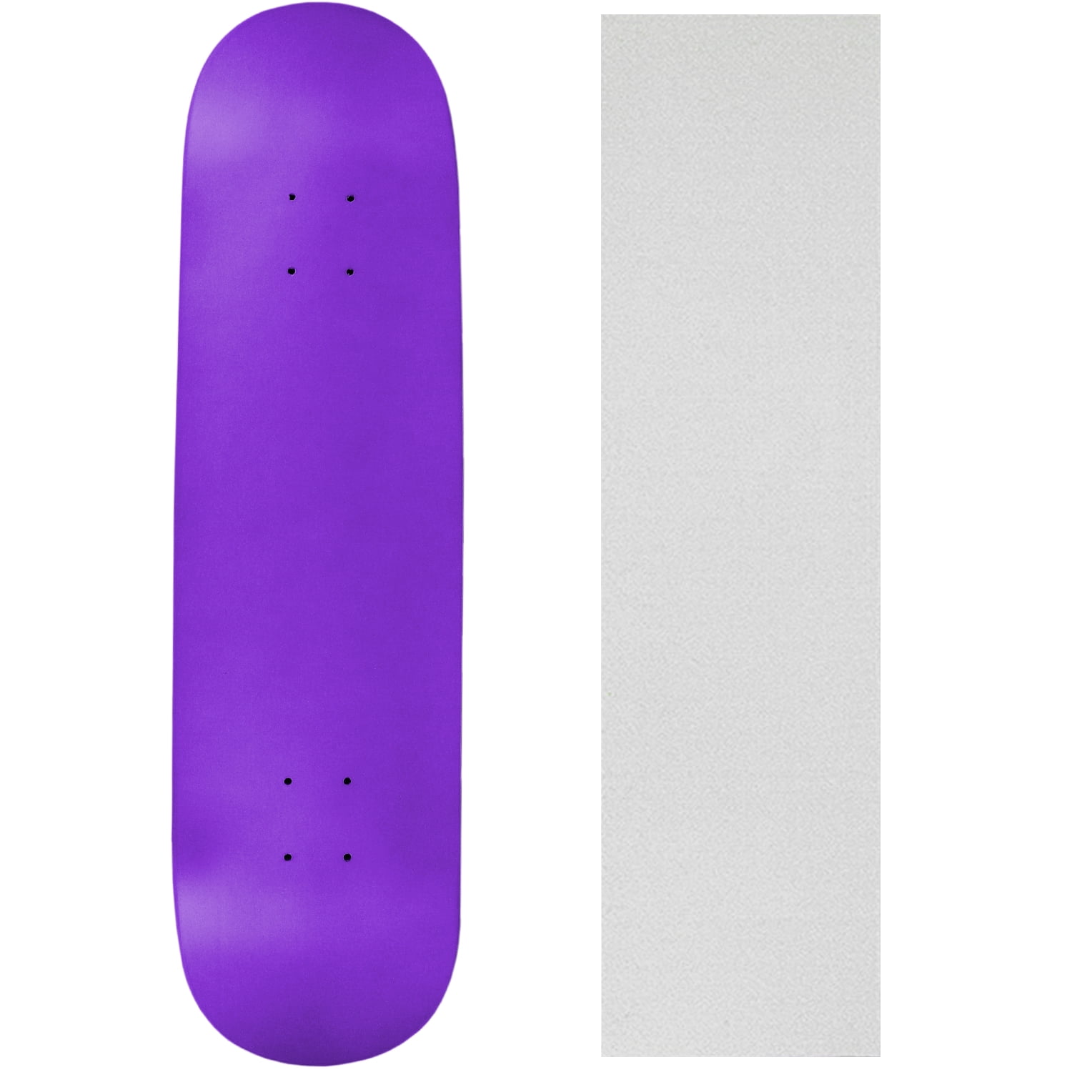 Skateboard Deck Pro 7-Ply Canadian Maple NEON PURPLE With Griptape 7.5 ...
