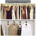 18Pcs Space Triangles Clothes Hanger Connectors Hooks for Organizer ...