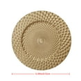 Pillfn 13 Inch Gold Charger Plates Plastic Plate Chargers for Table ...