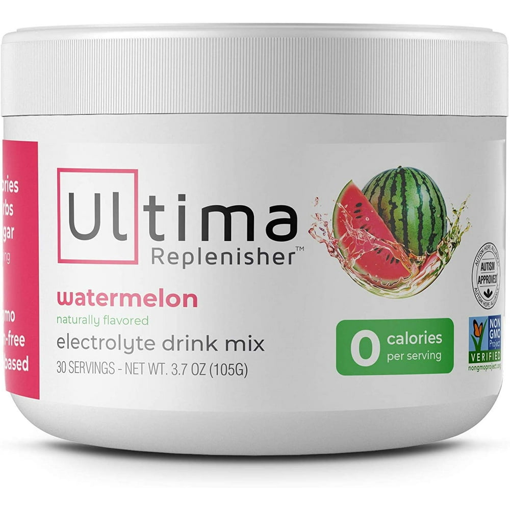 Ultima Replenisher Electrolyte Hydration Mix, Watermelon, 30 Servings ...