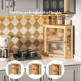 Corner Bread Box Kitchen Countertop Capacity Farmhouse Bread Box ...