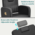 Black Hydraulic barber chair, Reclining Hair Salon Chair for Hair ...