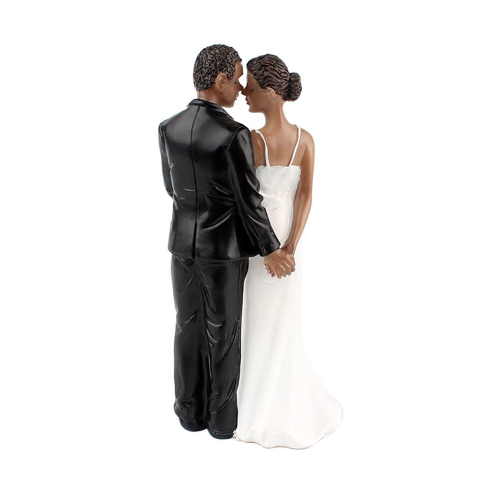 Black Wedding Couple Figurines