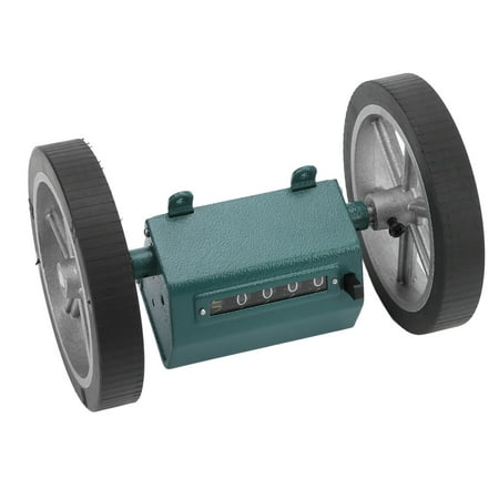 Meter Counter, Clear Display Green Rolling Wheel Length Counter 5 Digit ...