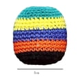 6 Pcs Crochet Footsbags,Hand-Crocheted Hackys Bags,Soft Knitted Toss ...