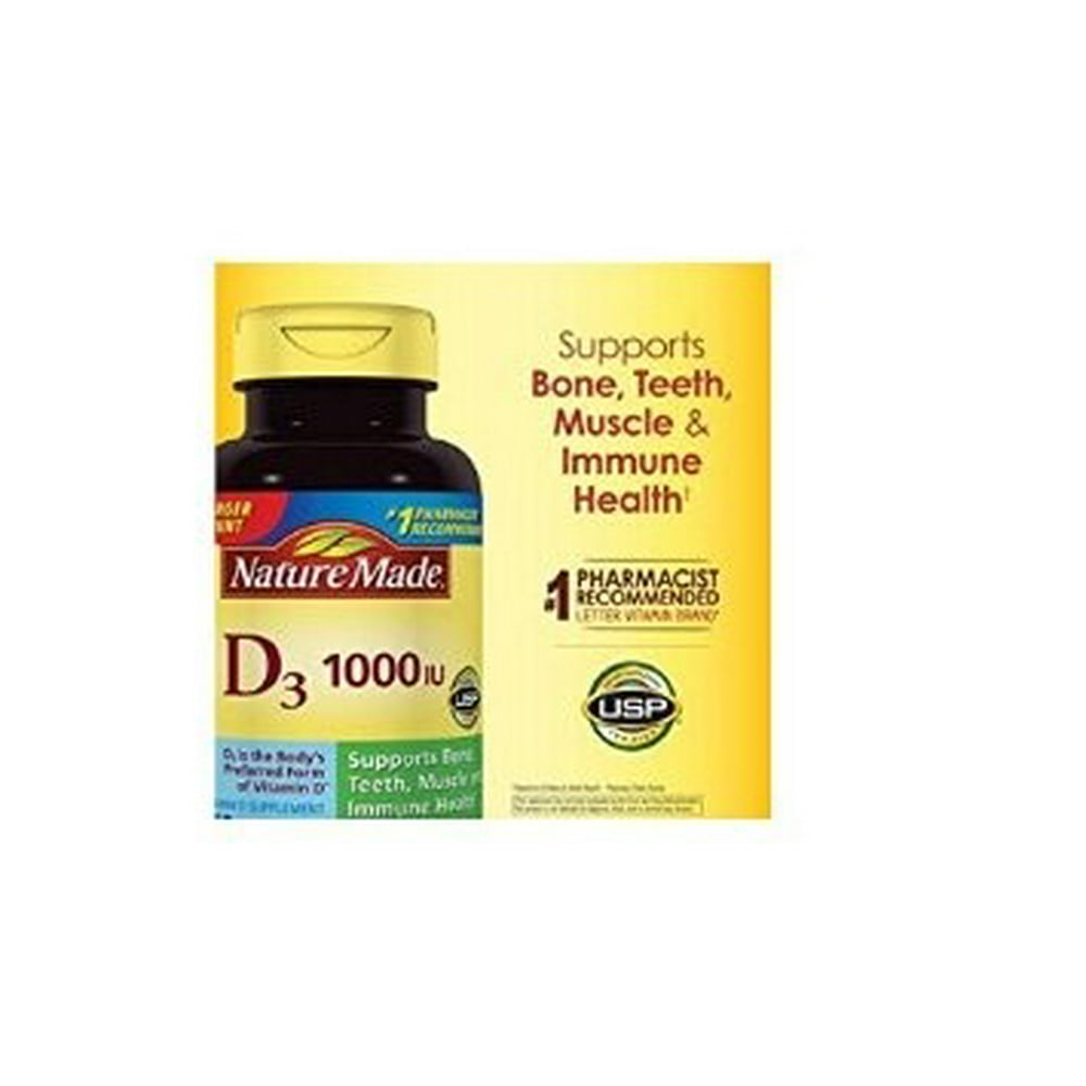 Nature Made Vitamin D3 1000 IU, 650 Ct - Walmart.com - Walmart.com